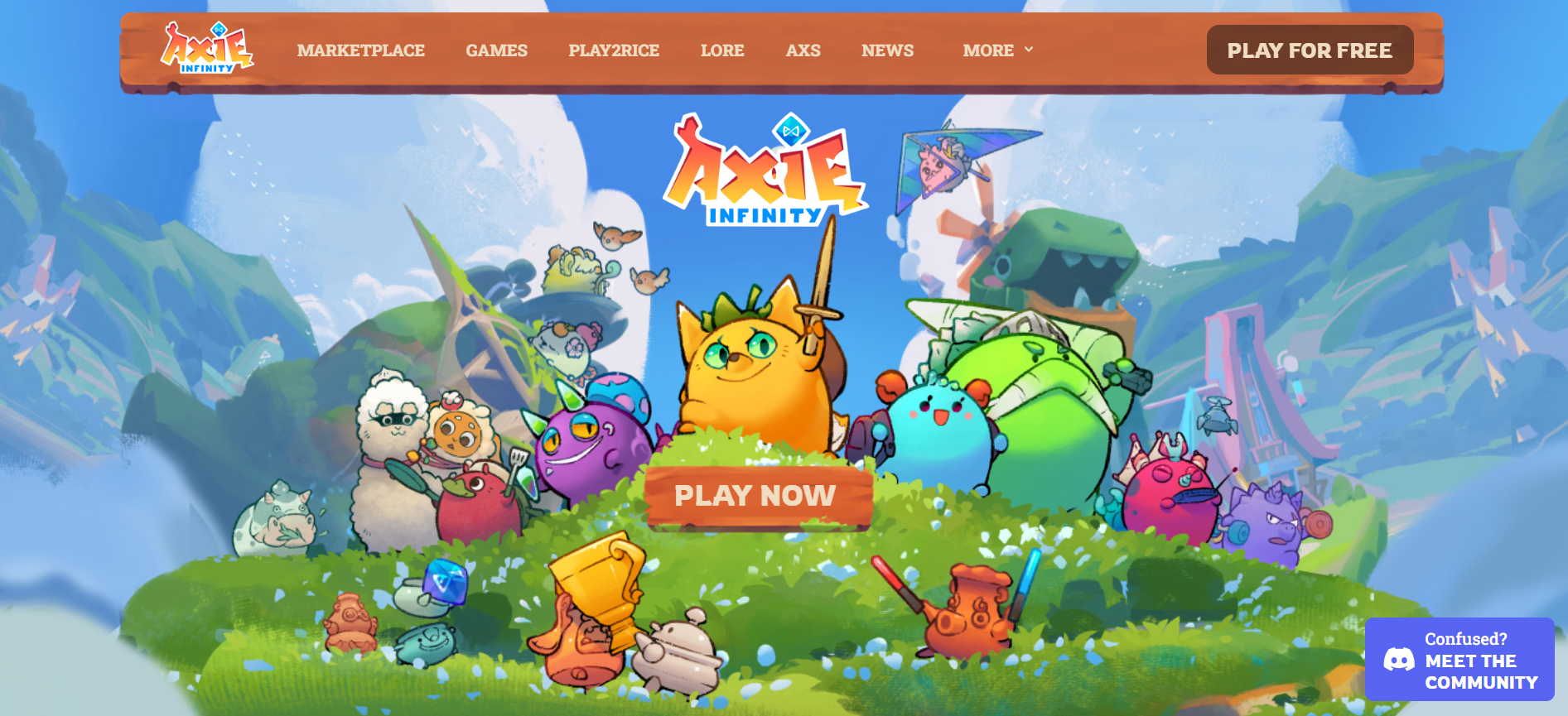 Battle, collect, and earn in Axie Infinity.