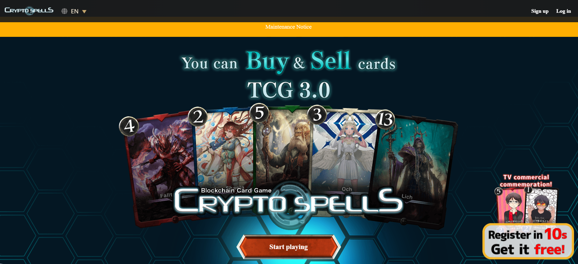 Japanese blockchain-based card game.