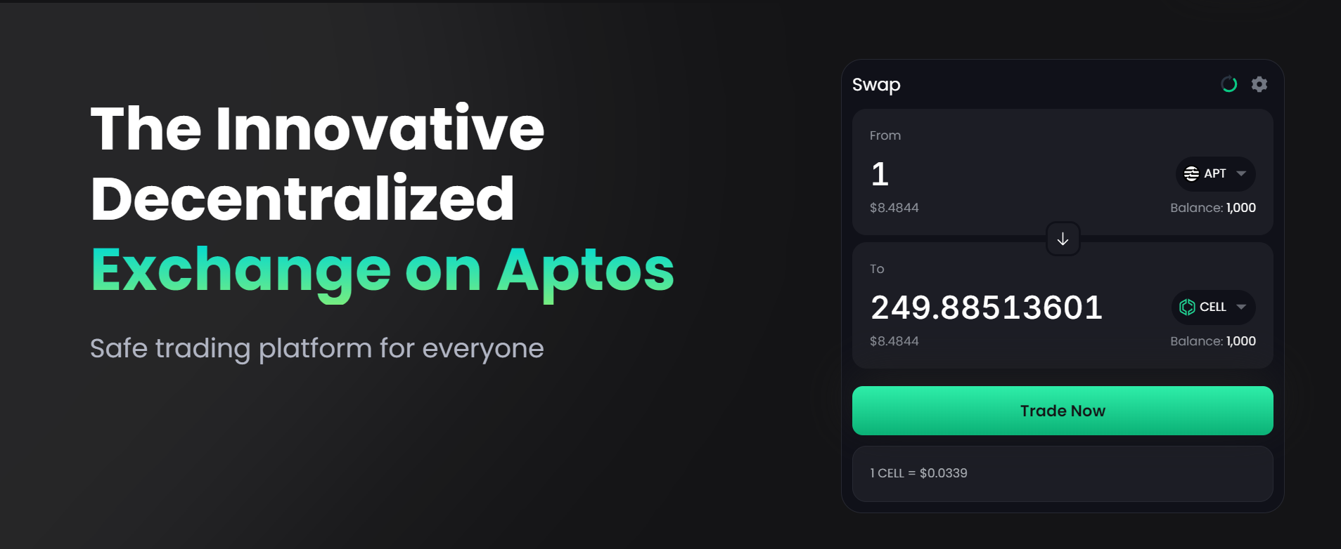 First Ve(3,3) Model DEX built on Aptos.