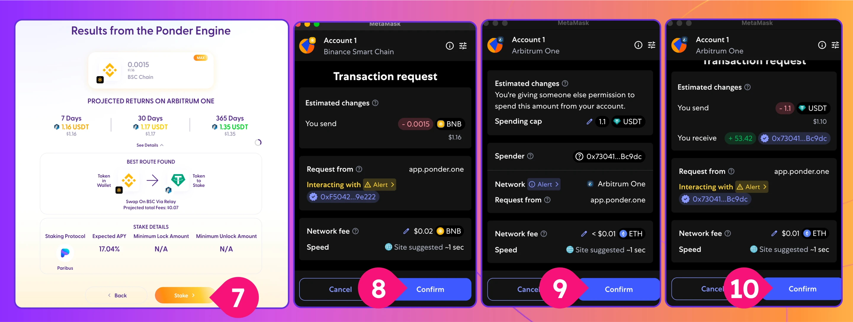 Swap & Stake on Ponder to Earn $2 USDT – Quick Tutorial!