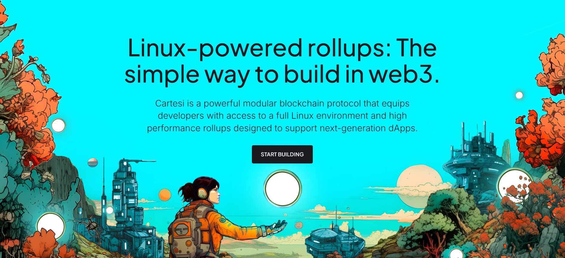 App-specific rollup framework using Linux environments