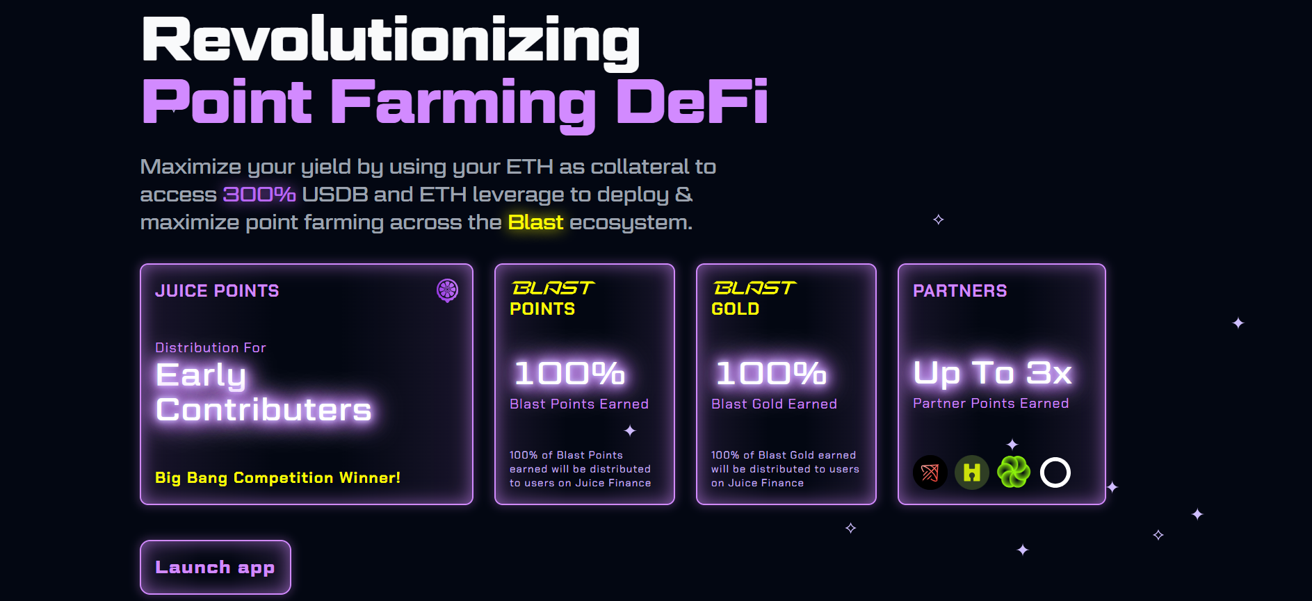 Cross-Margin DeFi account maximizing points and yields. Powered by @blast_L2 and Omega_Infra.