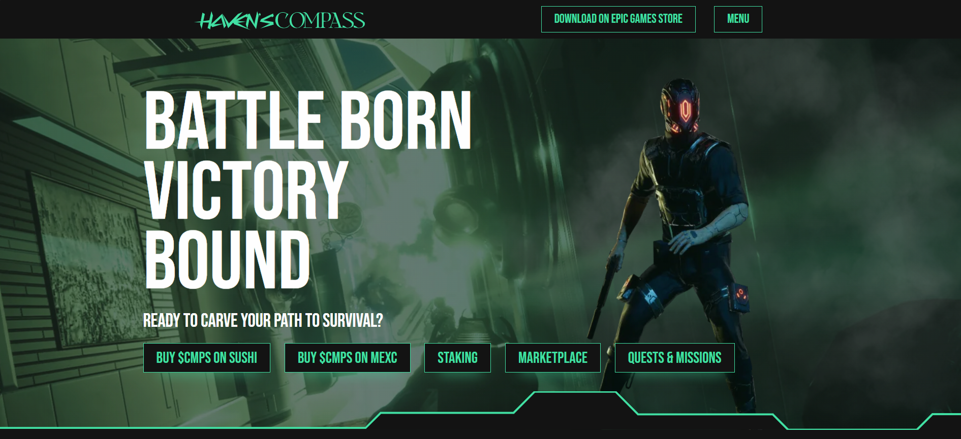 Haven's Compass is a free-to-play tactical FPS in a dystopian future.