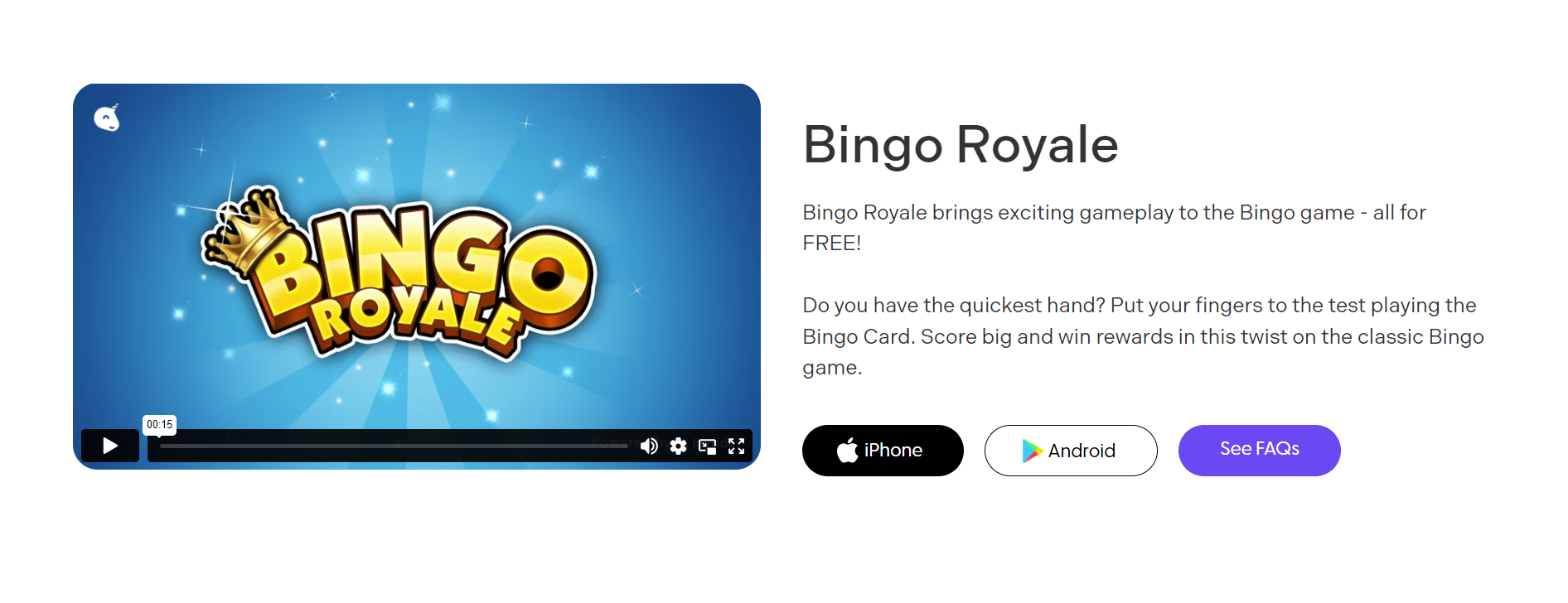Play Bingo & win rewards in real-time PvP.