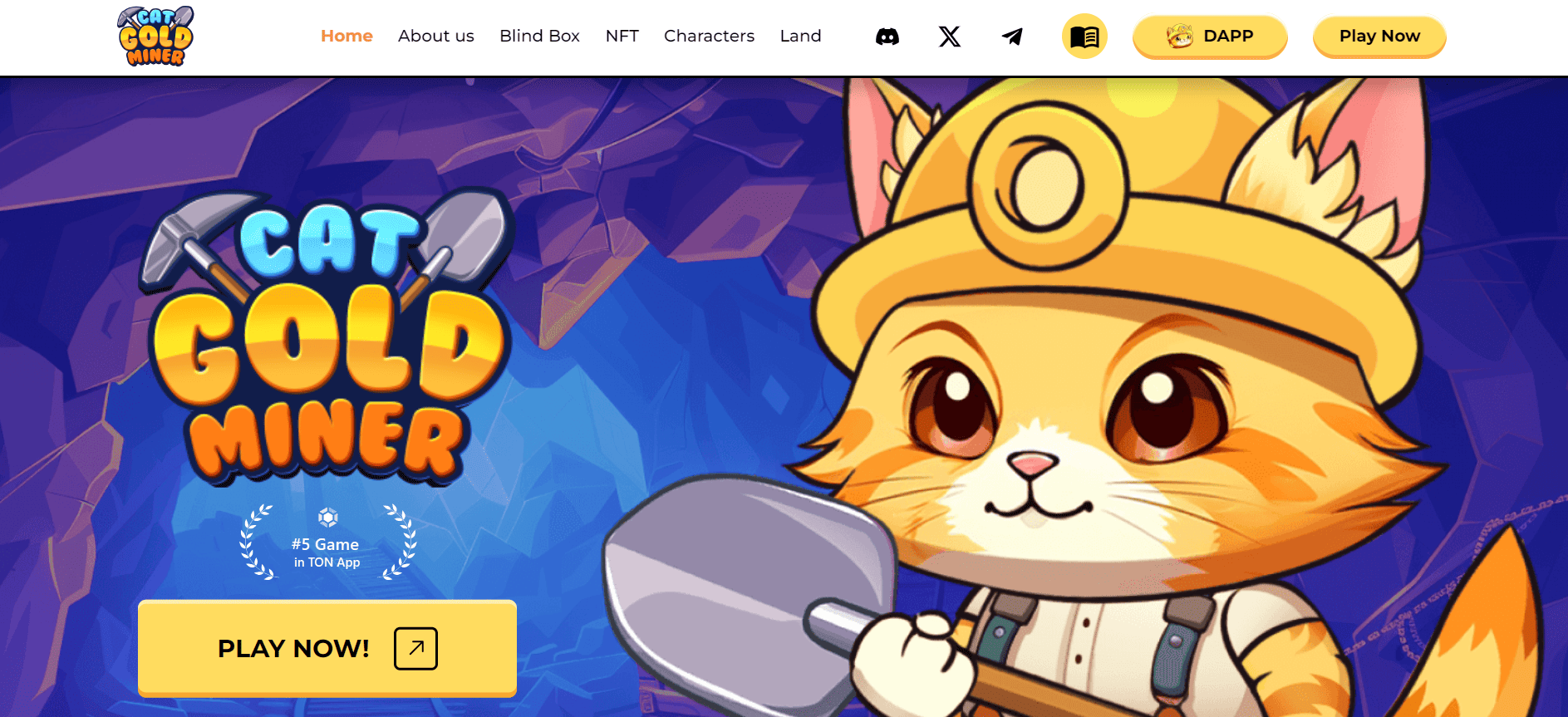 Cat Gold Miner: Play & Earn in a Fun NFT Mining Adventure